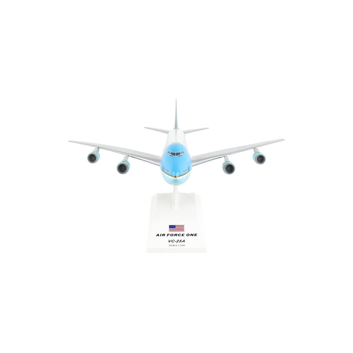 SkyMarks SKR041 Air Force One Boeing 747-200 VC25 1:250 Scale Desktop Model with Stand