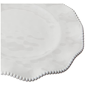 Certified International Perlette Cream Melamine 11" Dinner Plates, Set of 4