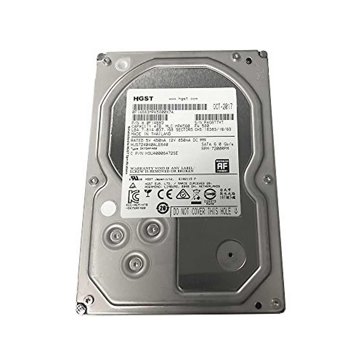 HGST Ultrastar 7K4000 HUS724040ALE640 (0F14683) 4TB 64MB Cache 7200RPM SATA 6.0Gb/s 3.5in Internal Enterprise Hard Drive (Renewed) -w/3 Year Warranty
