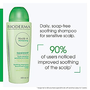 Bioderma - Nodé - Soothing Shampoo - Brings Softness and Confort - for Sensitive Scalps 13.5 Fl Oz (Pack of 1)