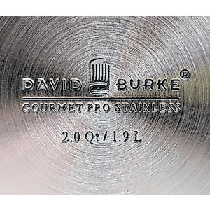 David Burke Gourmet Pro Stature EZ Strain Cookware (2 qt sauce pan)