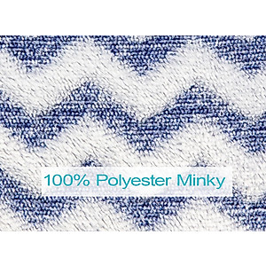 Niko Easy Wash Children's Car Seat Cover & Liner - Blue Chevron Minky - Great for Winter Weather - Universal FIT - Crash Tested - Waterproof SEAT Bottom - Mess Protection - Machine Washable