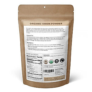 SPICY ORGANIC White Onion Powder – 5 LBS (80 Oz.) – Certified USDA Organic - The Ultimate Organic Seasoning for Cooking