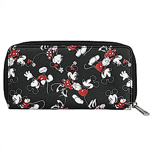 Disney's Mickey and Minnie Mouse Zip Around Wallet