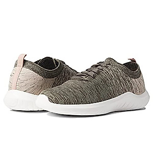 Clarks Women's Nova Glint Sneaker, Dark Olive Synthetic, 9