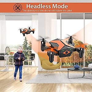 ATTOP Mini Drone with Camera - FPV Drones for Kids, RC Quadcopter Kids Drone with App FPV Video, Voice Control, Altitude Hold, Headless Mode, Trajectory Flight, Foldable Drone Girls Gifts Boy Toys