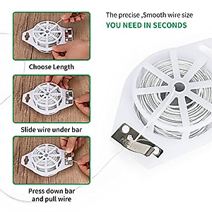 KINGLAKE 328 Feet Plastic Plant Twist Tie White Garden Plants Tie Multi-Use for Secure Vines,Plants