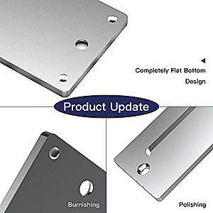 Orgerphy Stainless 7” Barn Door Handle Finger Pull Set (1 Pack)| Heavy Duty Modern Simple Invisible Handle for Gates Garages Sheds Barn Door, Pocket Door | with Flat Bottom Easy to Install