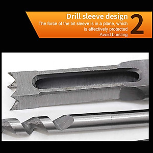 ChgImposs 16MM Woodworking Square Hole Drill Bit, Alloy Steel Wood Hole Saw Mortising Chisel Bit with Twist Drill, DIY Woodworking Countersink Bit Woodworker Hole Drilling Tool