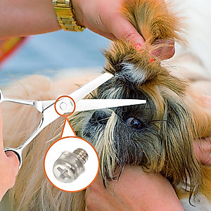 Balacoo 10pcs Hair Scissors Rubber Silencer Rubber Muffler Hair Scissor Silencer Accessories Styling Tools Barber Salon Replacement 2. 5MM Random Color