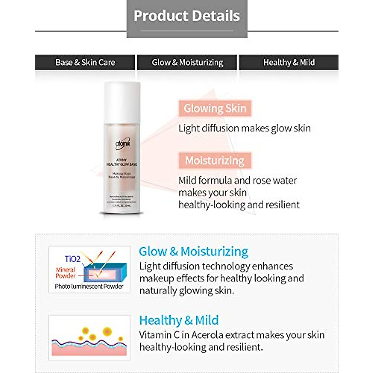 Glow Base_Complexion to create a radiant and glowing finish