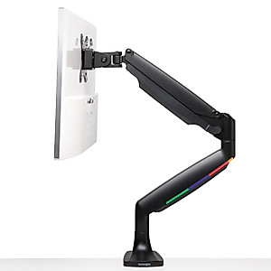 Kensington Single Monitor Arm with Vesa Mount, Adjustable Gas Spring Desk Monitor Arm, SmartFit® One-Touch Heavy Duty Monitor Stand for Ultrawide Monitors Up to 34 Inches, 19.8lbs - Black (K59600WW)