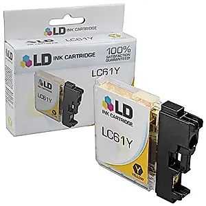 LD Compatible Ink Cartridge Replacement for Brother LC61Y (Yellow)