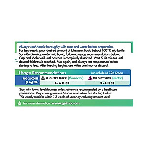 Gelmix Infant Thickener for Breast Milk & Formula, 4.4 oz Jar