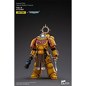 HiPlay JoyToy × Warhammer 40K Officially Licensed 1/18 Scale Science-Fiction Action Figures Full Set Series -Imperial Fists Veteran Brother Thracius