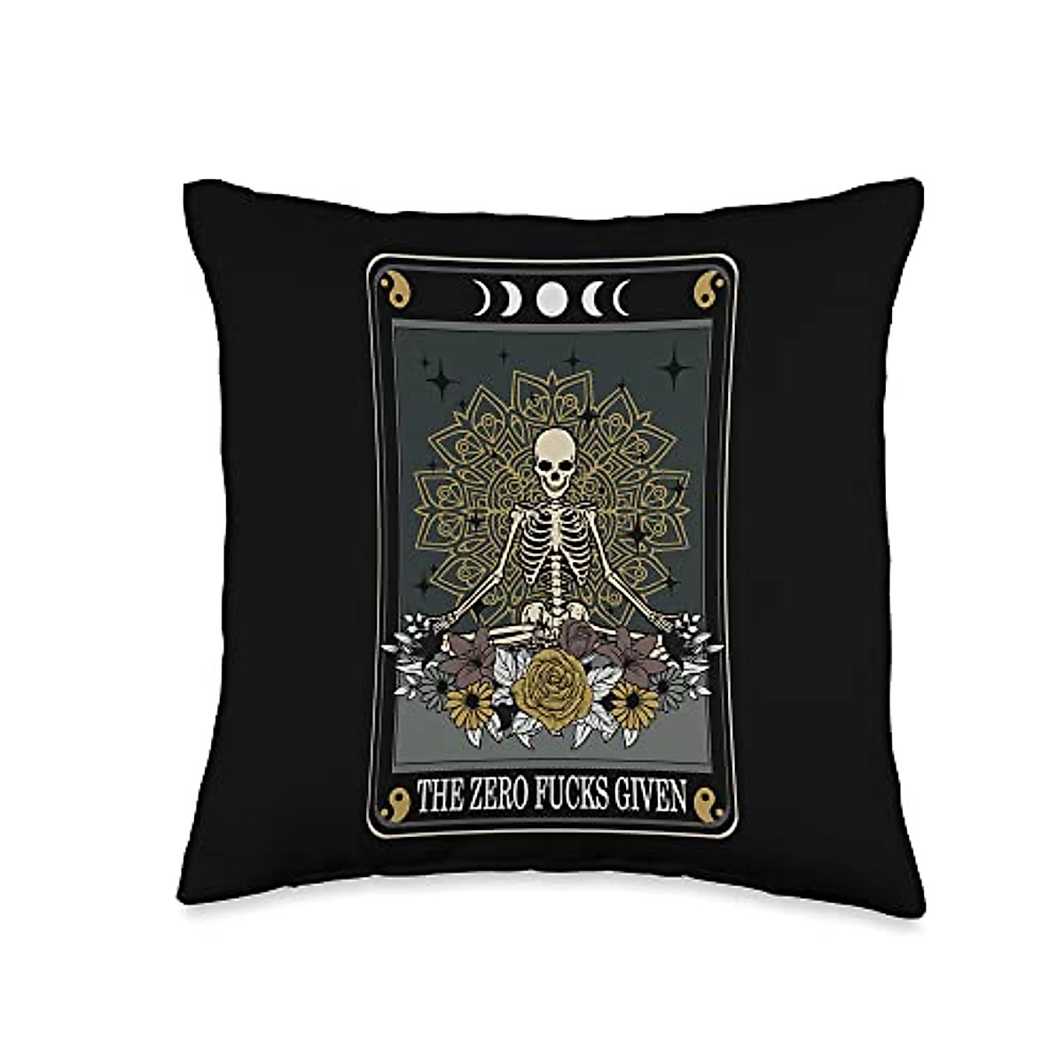 Funny Tarot Card Throw Pillow