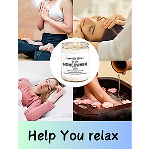 Housewarming Candle, House Warming Gifts New Home Gift Ideas, Funny Housewarming Gifts for Women Men, New Apartment Home Gifts, Vanilla Scented Candle