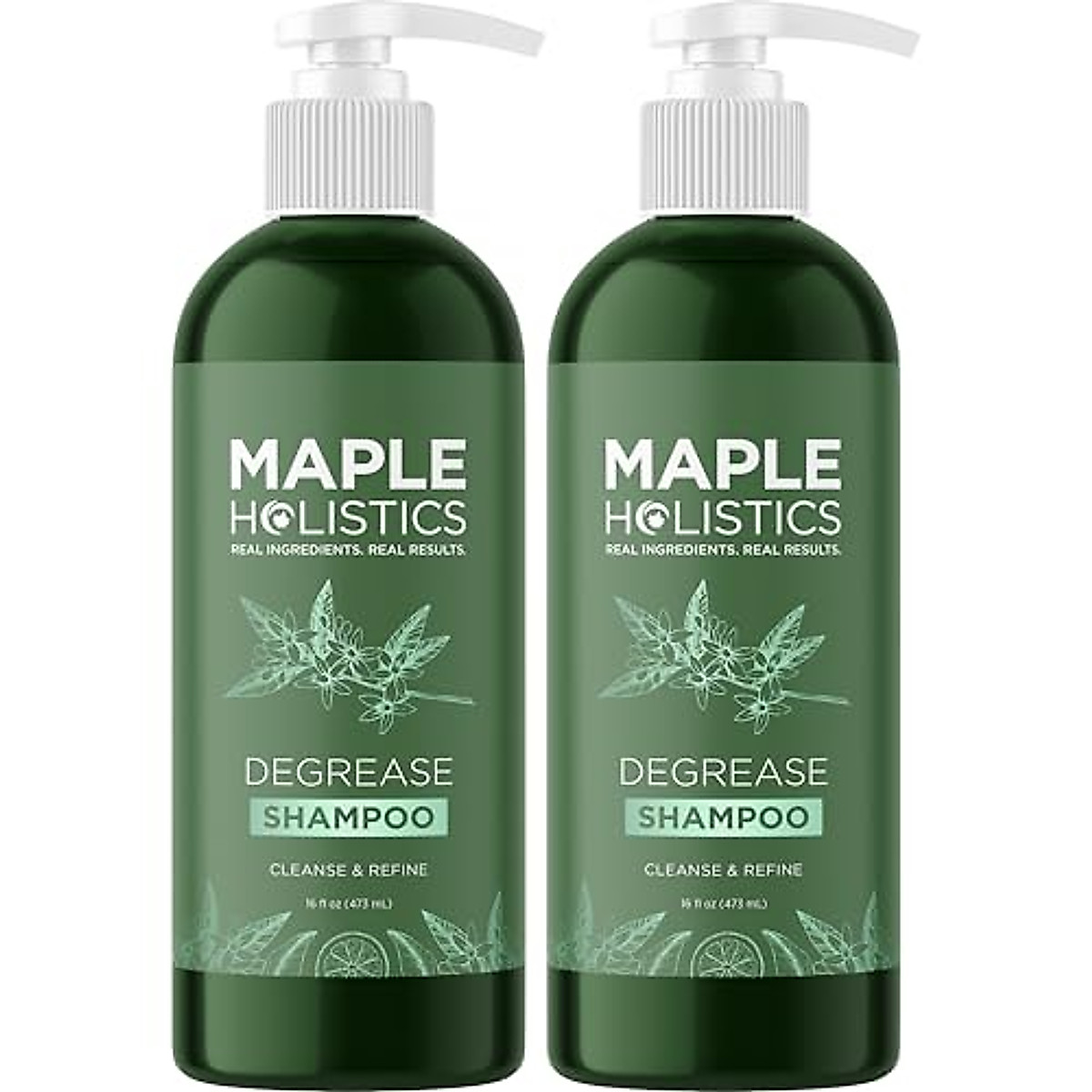 Clarifying Shampoo for Oily Hair and Scalp - Deep Cleansing Shampoo Build Up Remover with Rosemary Oil - Degrease Shampoo for Greasy Hair & Scalp - Vegan Color Safe Sulfate & Paraben Free (2 Pack)