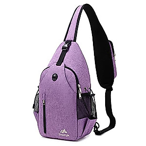 JEBATOXI Crossbody Sling Backpack Sling Bag Multipurpose Chest Bag Travel Hiking Daypack