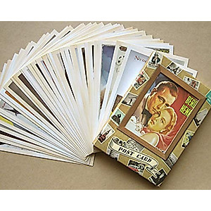 Halloluck 64 Pcs Vintage Retro Classic Movie Postcards for Worth Collecting, Collectable Vintage Postcards Bulk Pack, 2 Set