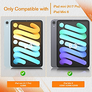 KCT 2 Pack Paperfeel Screen Protector Compatible with New iPad Mini 7 2024 (A17 Pro) & iPad Mini 6 Anti-Glare & Anti-Fingerprint & Matte Film for Drawing/Writing, Compatible with Apple Pencil