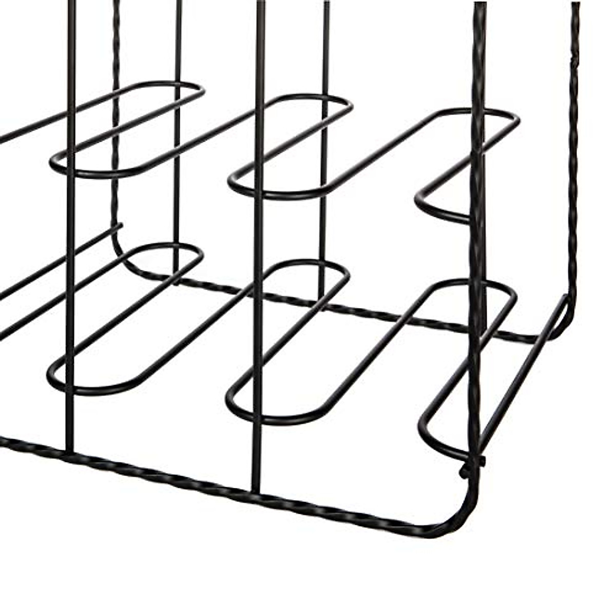 Home Zone Living Wine Rack - Countertop Freestanding Holder, Stores up to 9 Bottles