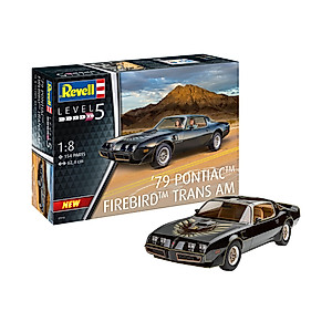 Revell RV07710 1:8-Pontiac Firebird Trans Am, Unpainted