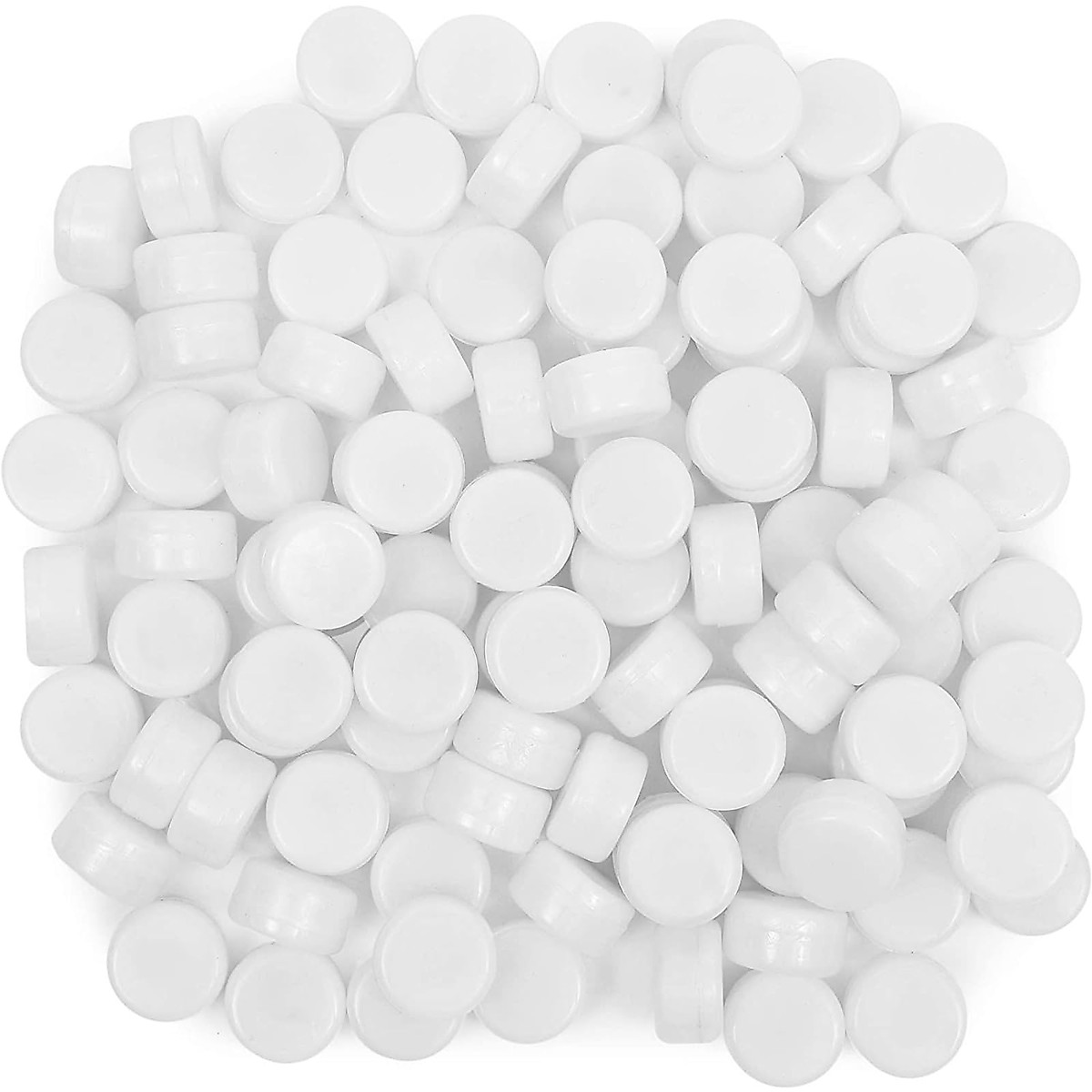 Juvale White Round Inserts for Noise Makers for Graduation, Sporting Events (0.83 in, Pack of 100)