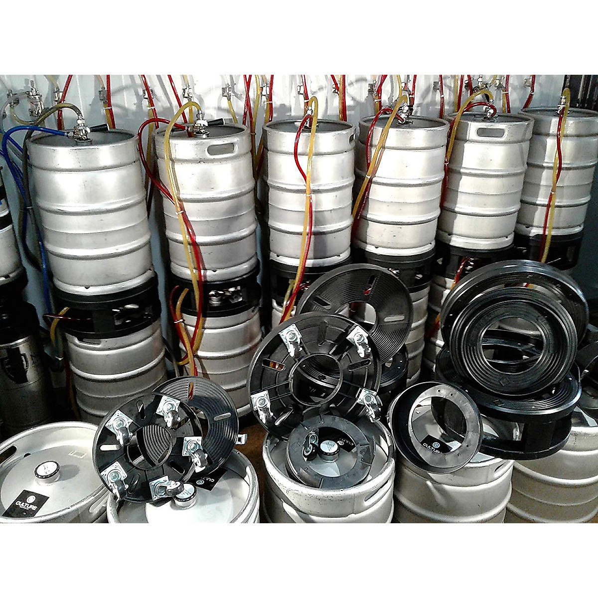 Half-Barrel Keg Spacer - Safely Stack Half-Barrel Kegs and Tap Both the Top Keg and Bottom Keg - Double the Floor Space of Your Walk-In Cooler