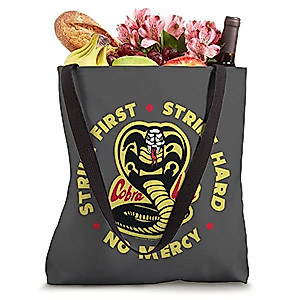 Cobra Kai Strike First Cobra Logo Tote Bag