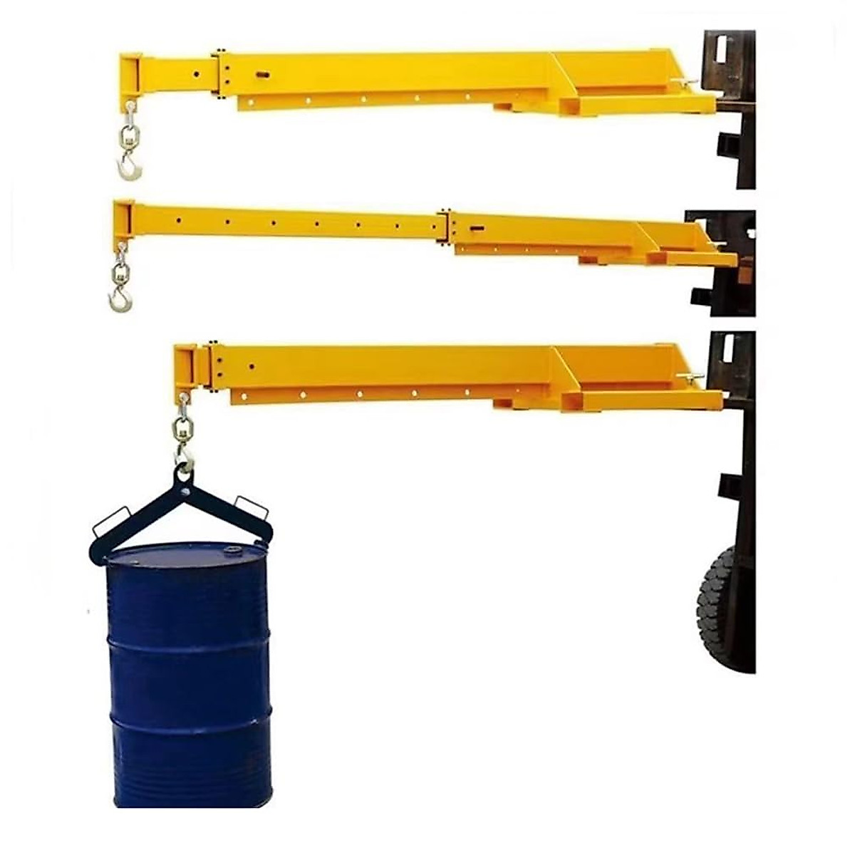 Forklift Telescopic Boom Forklift Lifting Arm Forklift Accessory Lifter Load Carrier Arm Load Bracket (Load 350-500KG)
