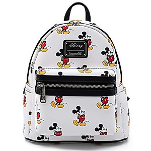 Loungefly Disney Mickey Mouse All Over Print Womens Double Strap Shoulder Bag Purse