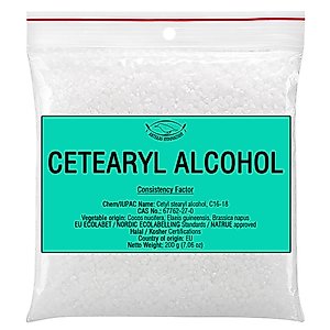 Artekas Innovation - Cetearyl Alcohol - for Homemade Cosmetics, Lipsticks, Body Butter Bars, Hand Lotions, Hair Conditioners, Shampoo – Thickening Agent, Emulsifier, Viscosity Regulator - 7.06 oz