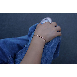 RareLove Godmother Morse Code Bracelets Birthday Christmas Christen Gift For Women Rose Golden Beads String Bracelet