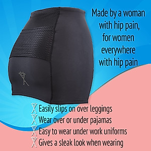 Alki Active Hip Pain Relief Compression Band for Women - Hip Support, Hip Flexor Support, Pain in Hip Area, Hip Joint Pain, Compression Wrap with Pocket (XX-Large)