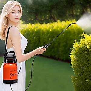 CLICIC Lawn and Garden Portable Sprayer - 0.8 Gallon - Pump Pressure Sprayer Includes Adjustable Shoulder Strap