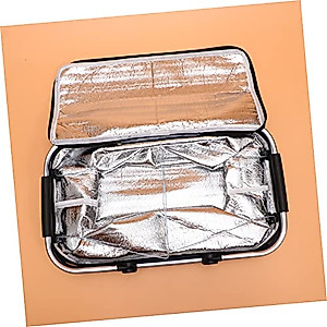 FELTECHELECTR Box Outdoor Portable Incubator Insulated Food Bags Insulated Food Bags Bbq Utensils for Grill Warming Bin Insulated Grocery Bag Thermal Insulation Food Bags Blue