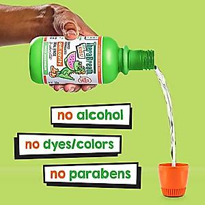 TheraBreath Kids Organic Wacky Watermelon Mouthwash with Fluoride, Anticavity, Dentist Formulated, 16 Fl Oz