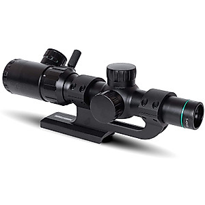 Monstrum 1-4x20 Rifle Scope with Rangefinder Reticle | ZR251 Slim Profile Series Offset Scope Mount | Bundle