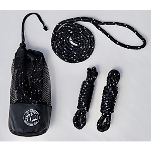 Lake Country Wake SAVur Inflatable Boat Fender Bumper with Rope Lines 4 Pack Four Boat Bumpers with Fender Lines for Boat Docking and Tie Ups