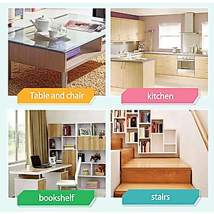 Lala shopping 11 Pack W Baby Proofing Edge with Corner Guard, Multifunctional Edge and Corner Guard Coverage for Fireplace, Table, Stair, Cabinet (White)