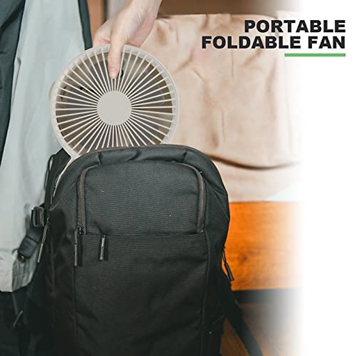 BIGTREE Portable Standing Fan with Remote Controller,8 inch USB Desk Fan,Adjustable Height,Quiet Foldable Floor Fan,Telescopic Pedestal Fans for Personal Bedroom Office Fishing Camping (Oscillating)