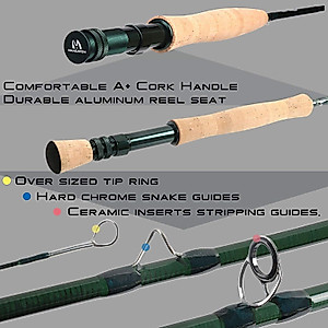 Maxcatch Extreme Fly Fishing Rod and Reel Combo (3wt 8‘4“ 4pc Rod,3/4 Reel) + Fly Fishing Tools and Accessories Kit