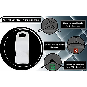 Alnoor USA Clothes Hanger Connector Hooks 100 Pack | Hanger Hooks for Clothes| Organize Your Closet with Space Hooks & Clothes Hook| Portable & Sturdy| Connector Hooks for Hanging Clothes & More