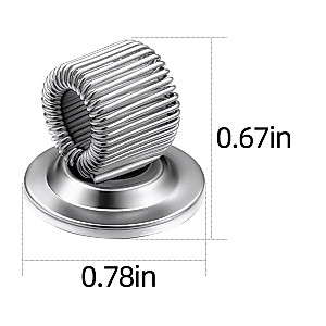 yuntop 8 Pcs Manganese Steel Pen Holder Clips Self Adhesive Pencil Organizer with Adjustable Spring Loop for Erase Board Whiteboard Bulletin Board Refrigerator Map Office Home Fit Any Size (Silver)