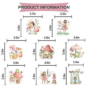 NO-DIY My Fairy First Birthday Decorations Banner Hanging Swirls, Fairy Birthday Decorations, Flower Fairy Themed Birthday Party Decorations Includes 1 Banner 16 Hanging Swirls for Girls Baby Shower