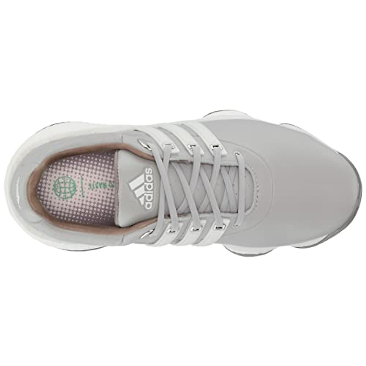 adidas Women's Tour360 22 Golf Shoes, Grey Two/Footwear White/Pulse Mint, 7.5