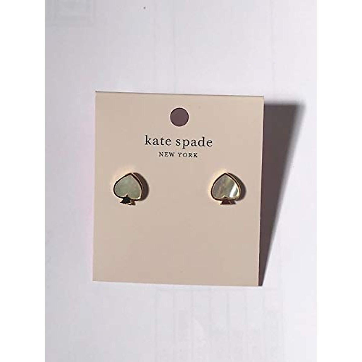 Kate Spade Signature Spade Studs in Cream