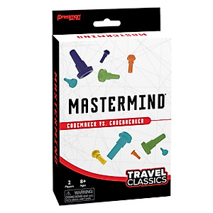 Travel Classics: Mastermind - The Strategy Game of Codemaker vs. Codebreaker in A Compact Travel Case by Pressman