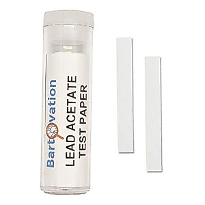 Lead Acetate Test Paper for Detection of Hydrogen Sulfide [Vial of 100 Paper Strips]